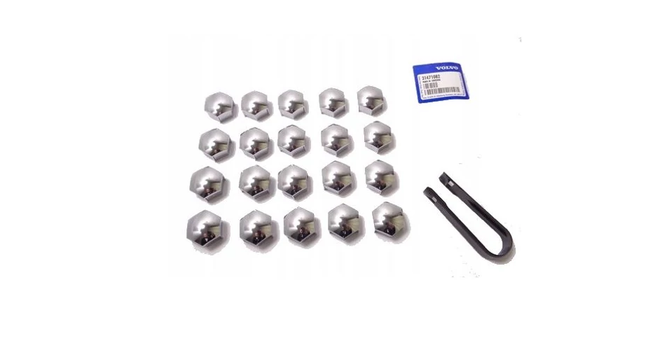 VOLVO ALKATRÉSZ: Kerékcsavar díszkupak klt. - Króm - 31471082